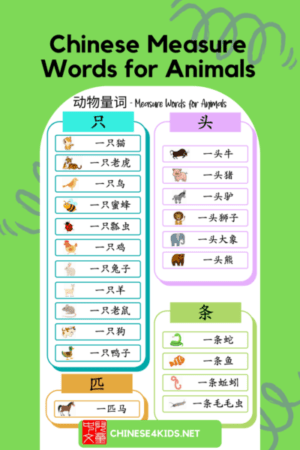 4 Common Chinese Measure Words for Animals